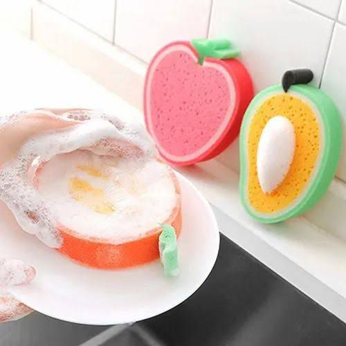 New Multipurpose Foamic Fruits Shape Bath/Kitchen Sponge – Citystore.pk