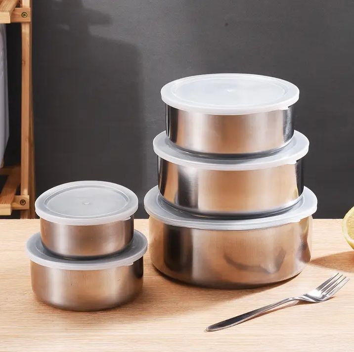 Pack of 5 Steel Storage Box with Lid – Citystore.pk