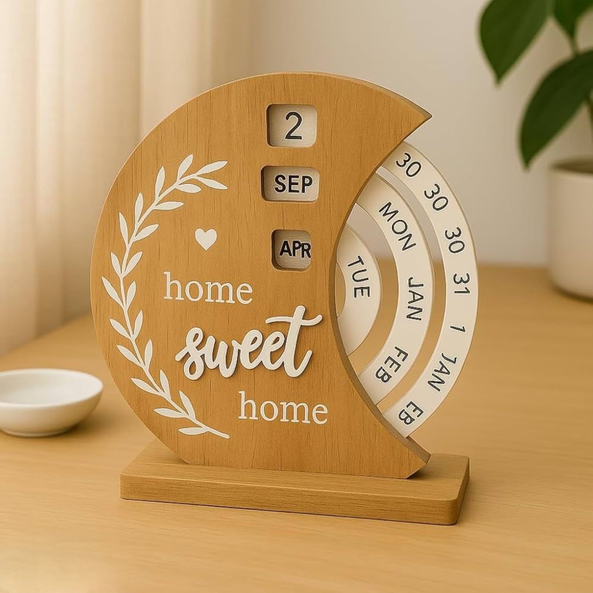 Wooden Rotating Calendar – Citystore.pk